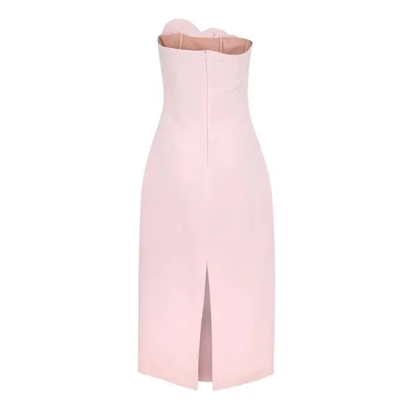 Magda Butrym Strapless Maxi Dress With Floral Embellishment