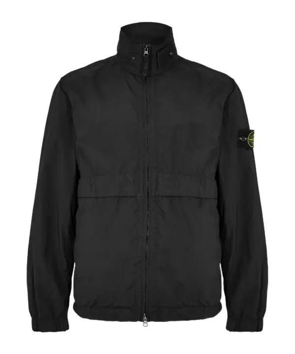 Stone Island Logo Patch Zip-up Casual Jacket