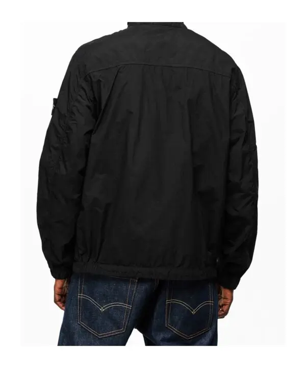 Stone Island Logo Patch Zip-up Casual Jacket