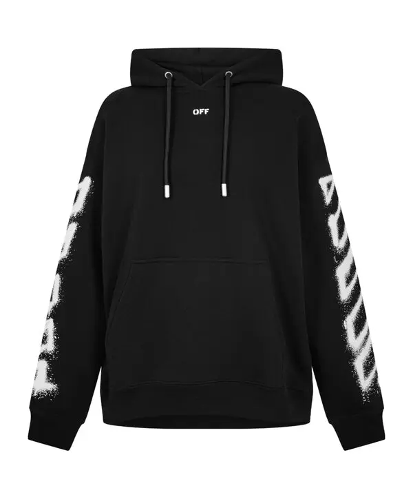 Off-White Hoodie With Graphic Detailing