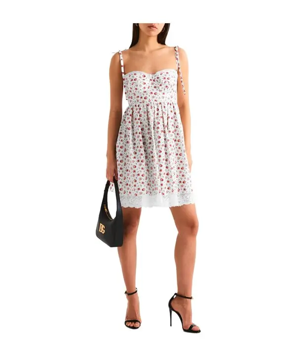 Dolce & Gabbana Floral Print Camisole Midi Dress