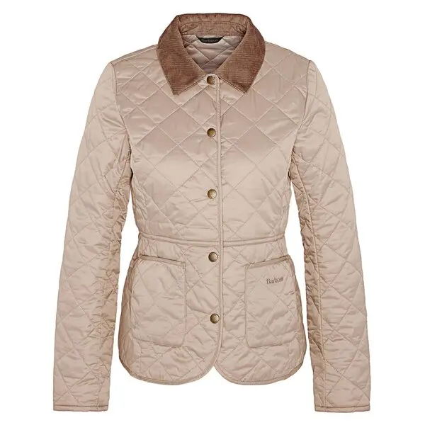 Barbour Quilted Jacket With Corduroy Collar