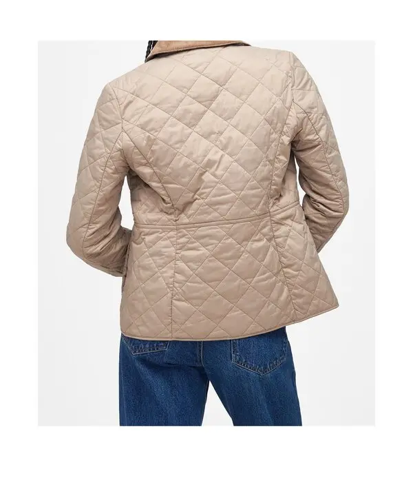 Barbour Quilted Jacket With Corduroy Collar