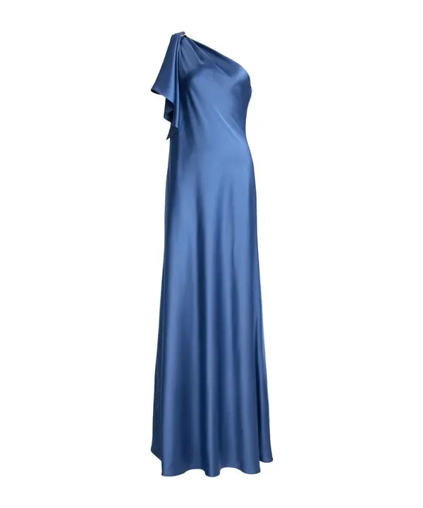 Ralph Lauren One-shoulder Maxi Gown