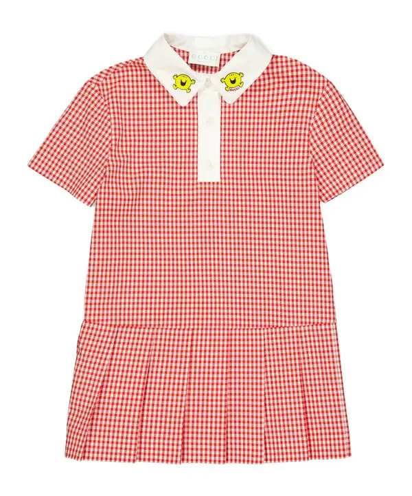Gucci Gingham Checked Polo Dress - No