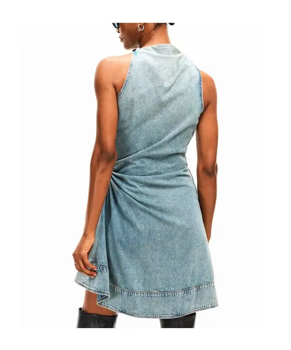 Alexander McQueen Denim Mini Dress