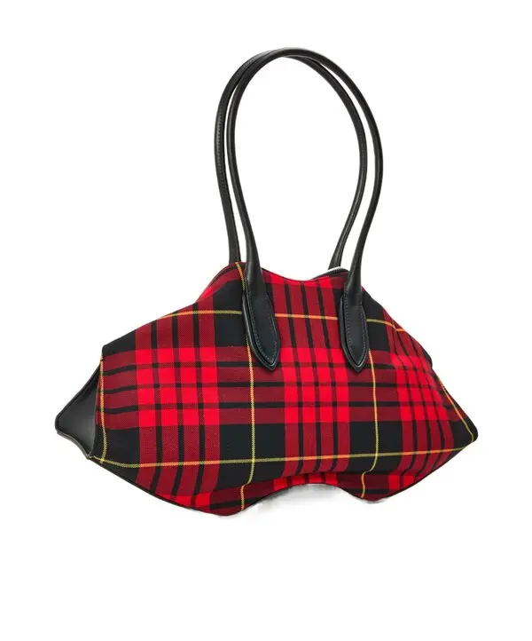 Alexander McQueen Plaid Fabric Bag