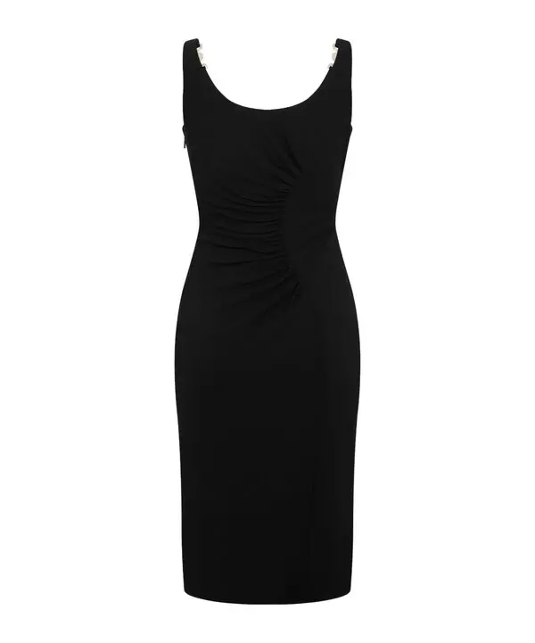 Versace Fitted Maxi Dress With Ruched Detailing