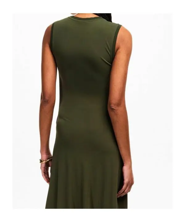 JOSEPH Pleated Detail Sleeveless Maxi Dress - Green