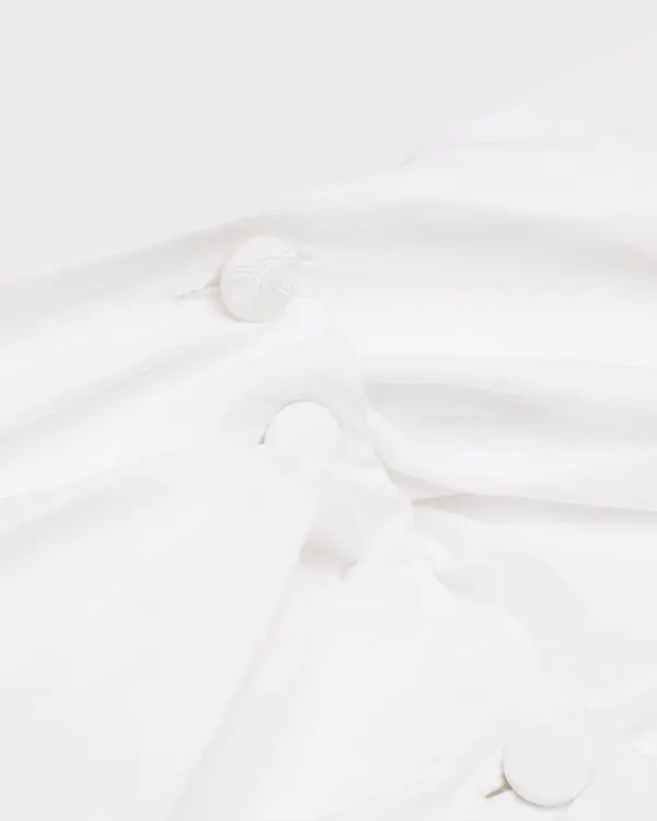 Celine Cotton Poplin Off-shoulder Midi Dress With Bralette Detail