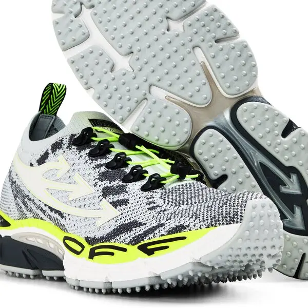 Off-White Knitted Sports Shoes