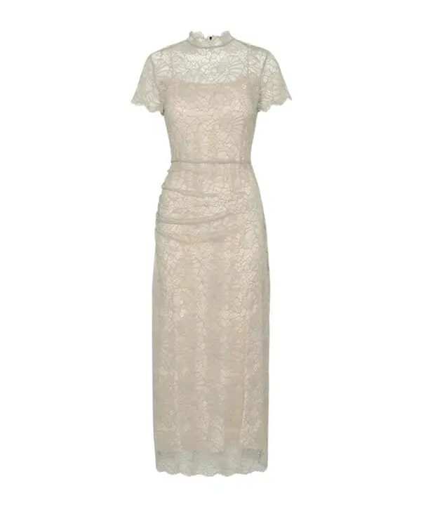 ROTATE BY BIRGER CHRISTENSEN Lamaja Short-sleeved Lace Dress