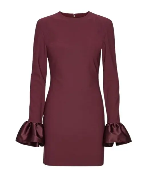 ROTATE BY BIRGER CHRISTENSEN Rositana Mini Dress With Flared Sleeves