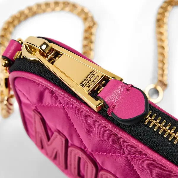 Moschino Quilted Logo Crossbody Bag