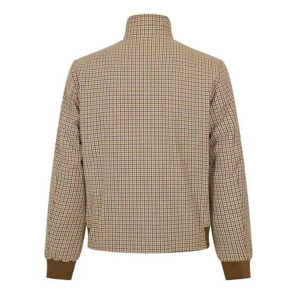 Moncler Houndstooth Check Zip-up Jacket