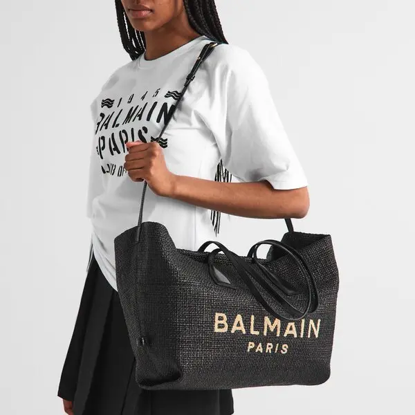 Balmain Solid Color Tote Bag