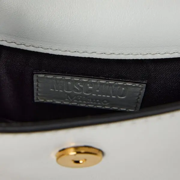 Moschino Leather Top Handle Bag