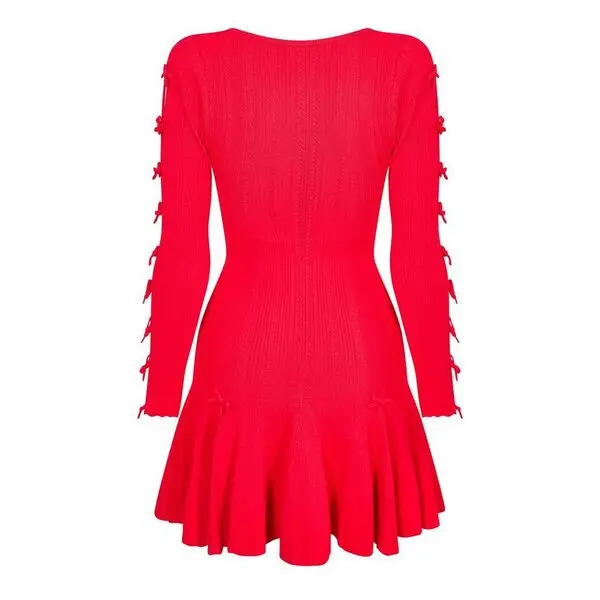 LoveShackFancy Seychelle Mini Dress - Red