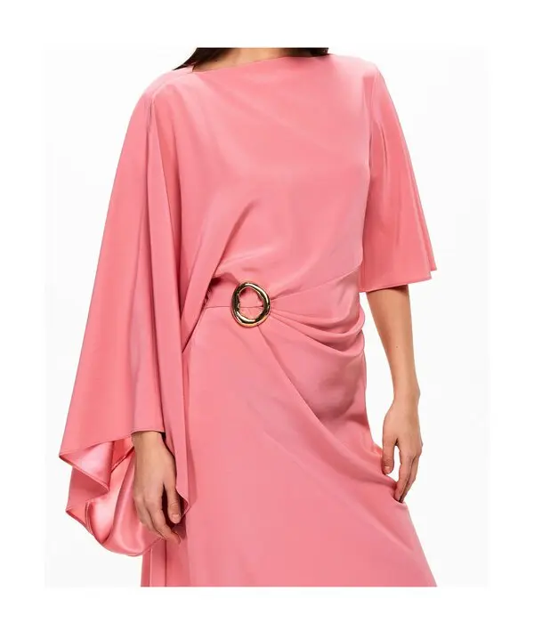 JOSEPH Joya Asymmetrical Dress With Pleated Details
