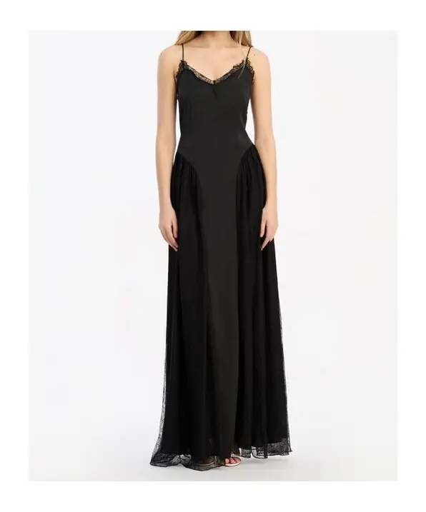ROTATE BY BIRGER CHRISTENSEN Lacana Spaghetti Strap Maxi Dress