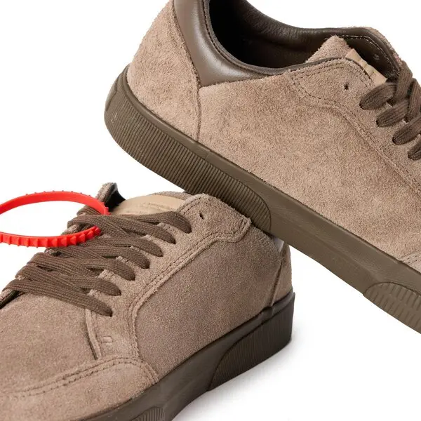 Off-White Suede Canvas Trainers