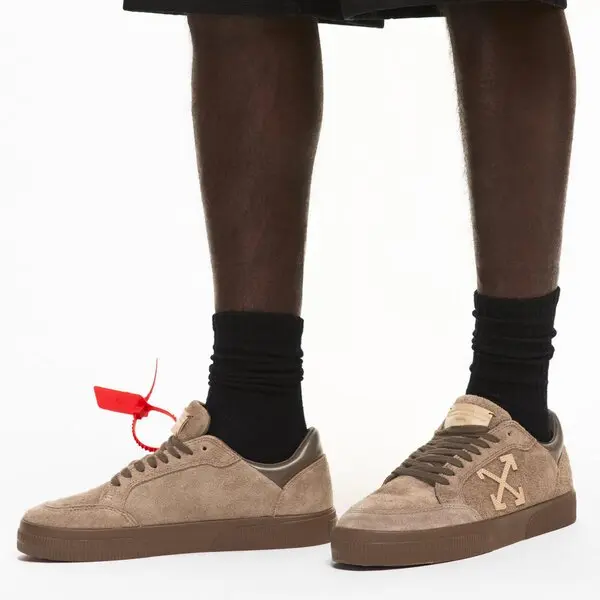 Off-White Suede Canvas Trainers