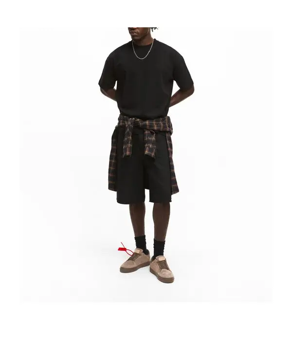 Off-White Suede Canvas Trainers