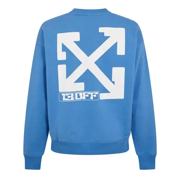 Off-White Crewneck Sweatshirt With Logo Detail