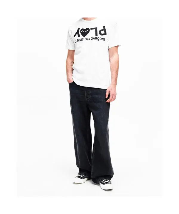 Play Comme Des Garcon Logo Crew Neck T-shirt