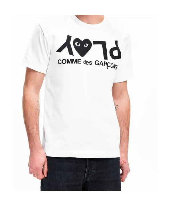 Play Comme Des Garcon Logo Crew Neck T-shirt