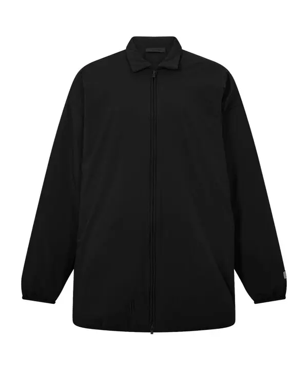 Fear Of God Collared Zipper Casual Jacket - Black
