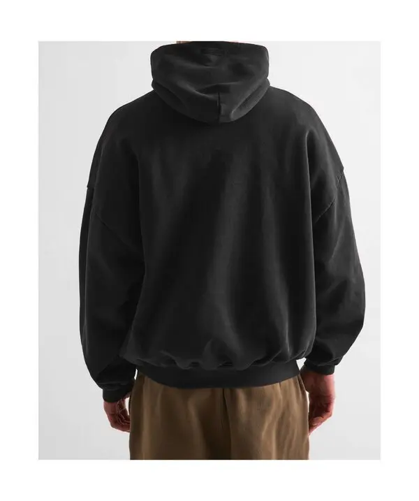 Fear Of God Long-sleeved Hooded Sweatshirt With Logo - Black
