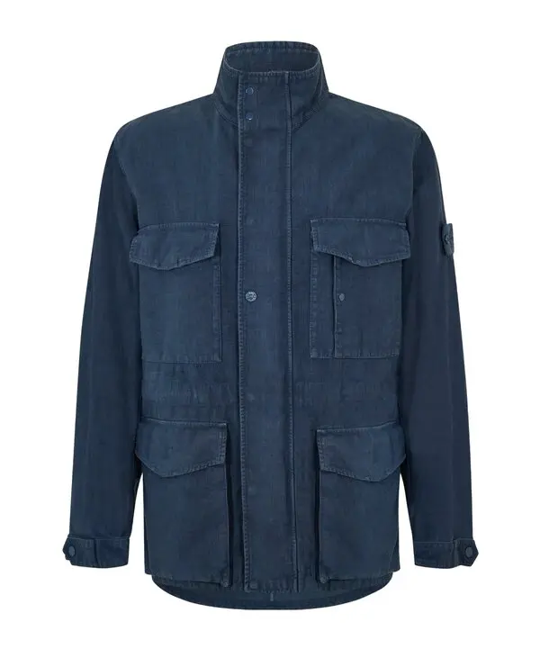 Stone Island Cropped Cargo Field Jacket