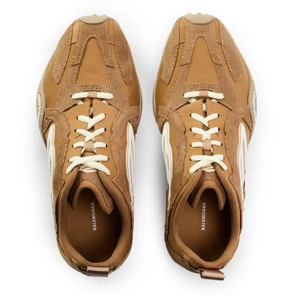 Balenciaga Color-blocked Knit Low-top Sneakers - Nude