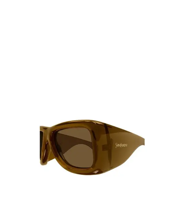 Saint Laurent Sculptural Wraparound Sunglasses
