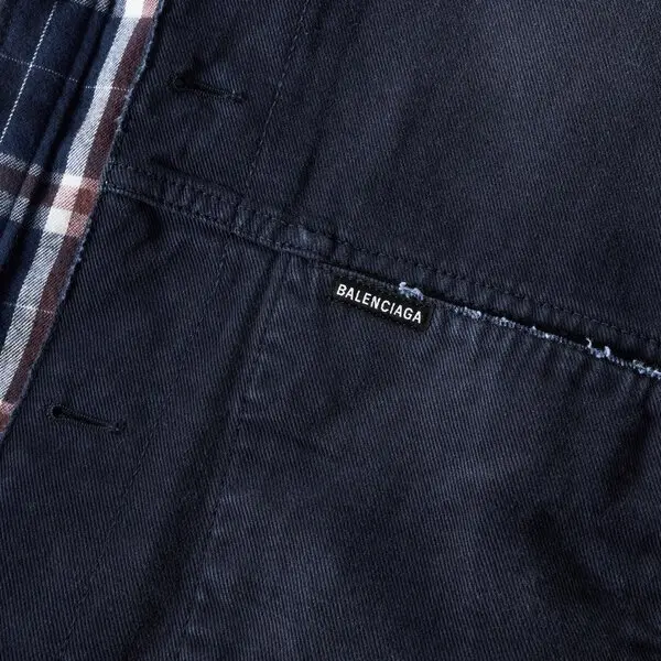Balenciaga Plaid Shirt Jacket