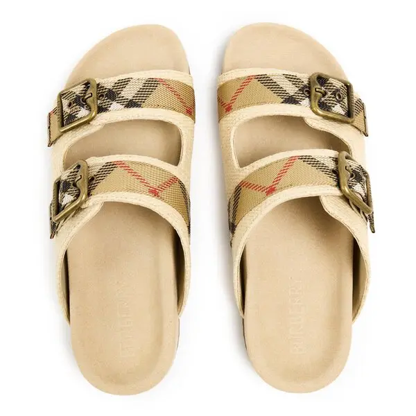Burberry Urchin Buckle Flat Sandals