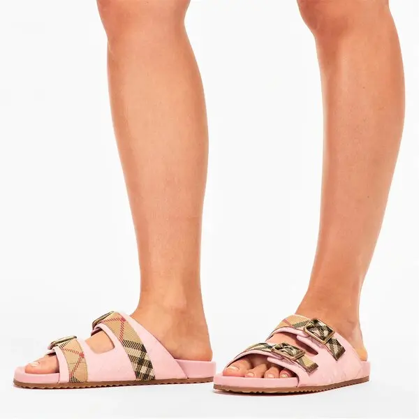 Burberry Urchin Buckle Flat Sandals