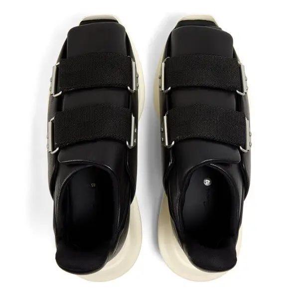 Rick Owens Low-top Trainers With Buckled Straps - Black
