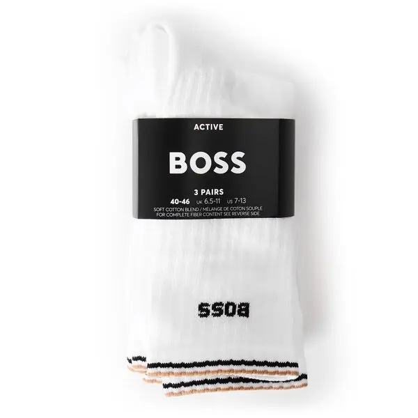 Hugo Boss Striped Mid-calf Socks