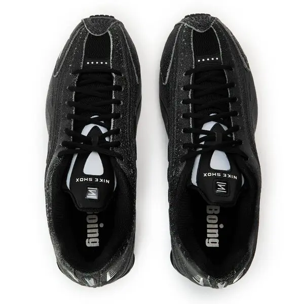 Nike Low-top Athletic Sneakers With Silver-toned Shock Absorption - Black