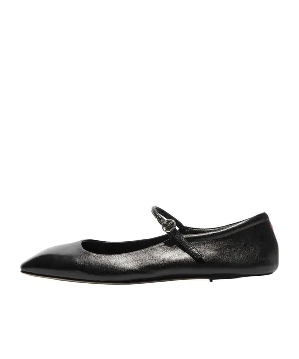 AeydĒ Nappa Leather Ballet Flats - Black
