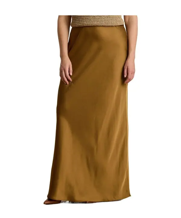 Ralph Lauren A-line Maxi Skirt - Brown