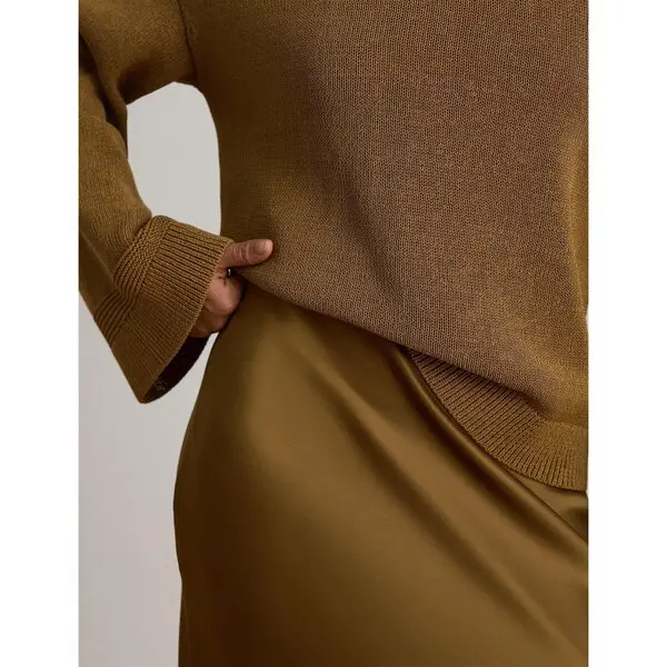 Ralph Lauren A-line Maxi Skirt - Brown