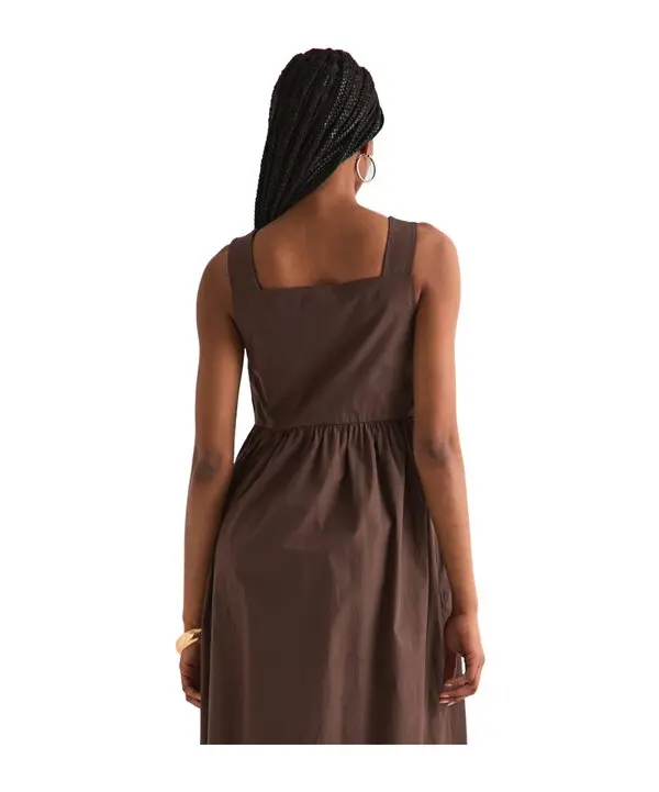 Max Mara Sleeveless Maxi Dress With Crochet Trim
