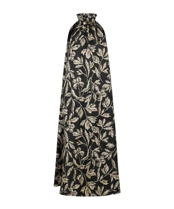 Max Mara Sleeveless High-neck Maxi Dress - Black