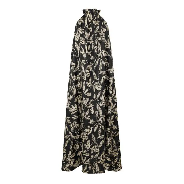 Max Mara Sleeveless High-neck Maxi Dress - Black