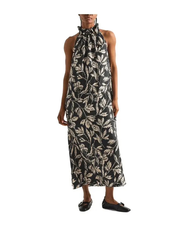 Max Mara Sleeveless High-neck Maxi Dress - Black
