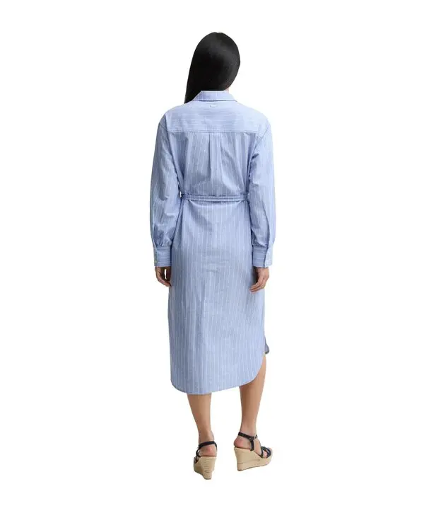 Barbour Striped Shirt Dress With Belt