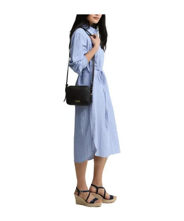 Barbour Striped Shirt Dress With Belt